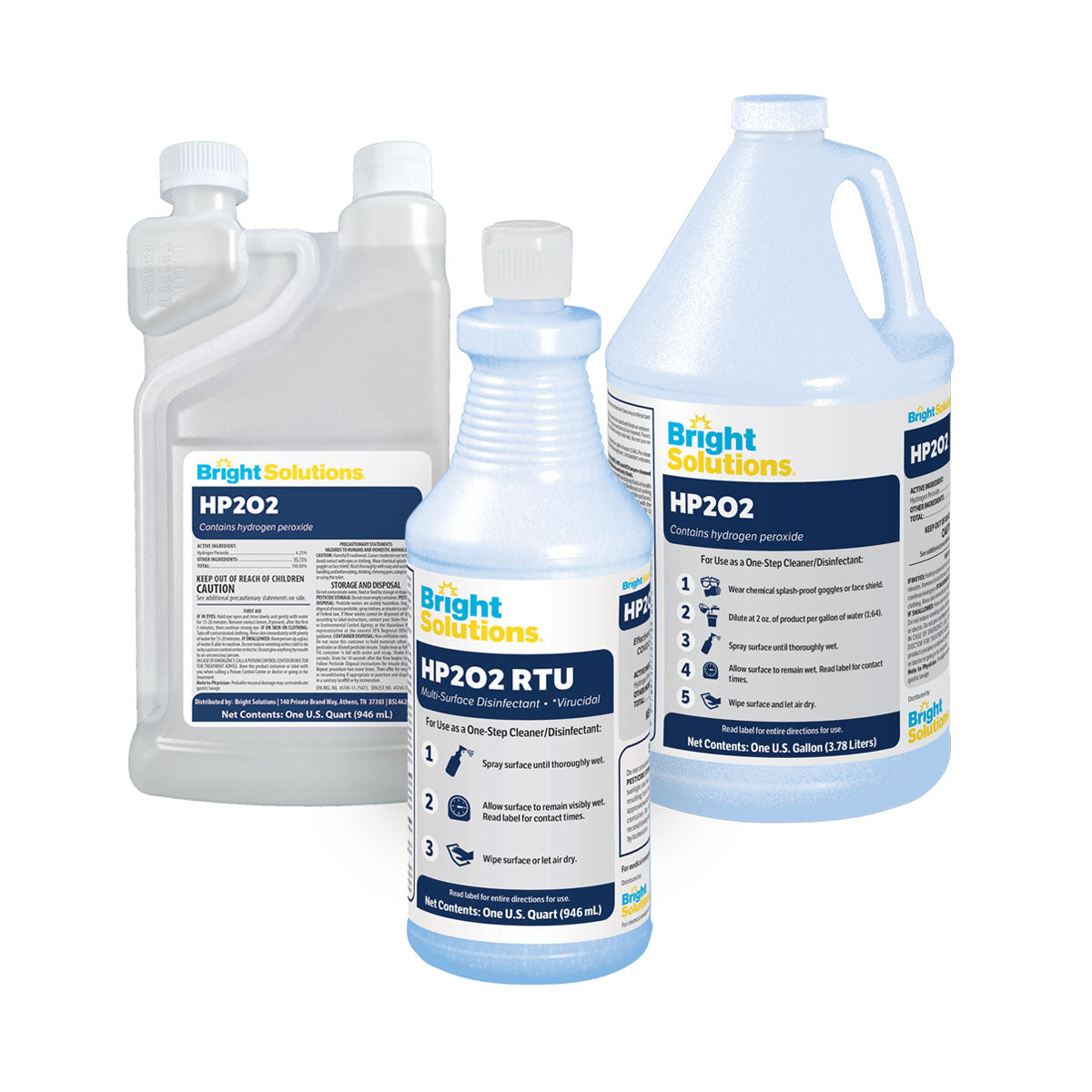 Bright Solutions® HP202 Hydrogen Peroxide Disinfectant Cleaner (32 oz ...