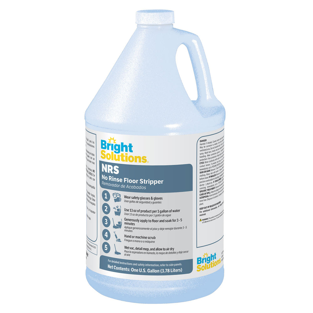 Bright Solutions® 'NRS' No Rinse Floor Stripping Solution (1 Gallon Bottles) - Case of 4 ...