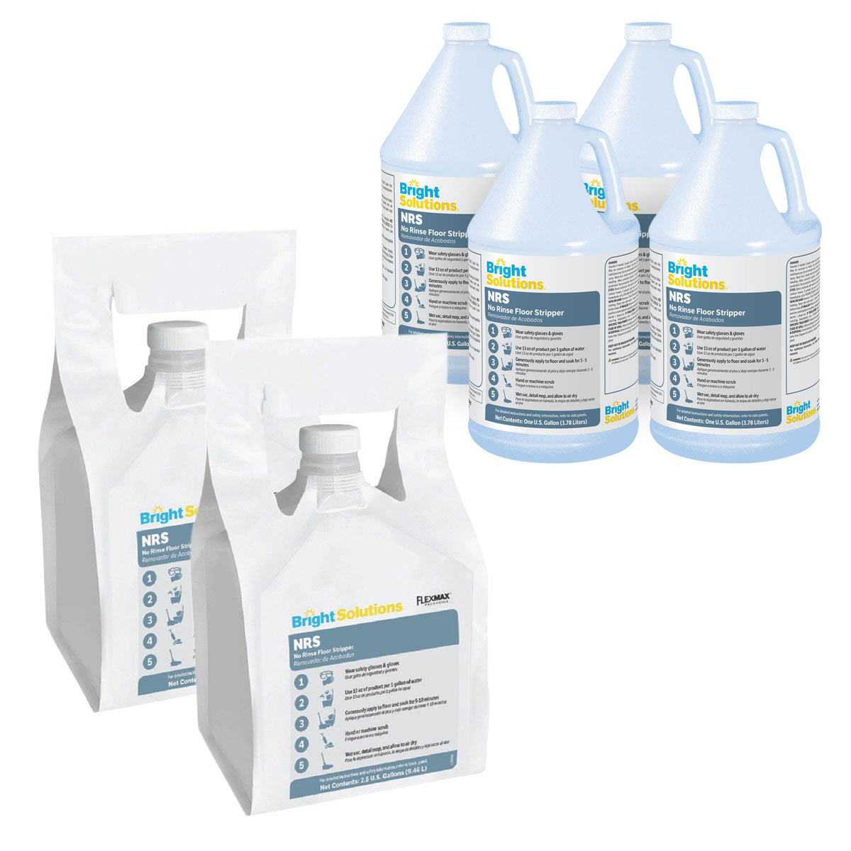Bright Solutions® 'NRS' No Rinse Floor Stripping Solution — CleanFreak.com