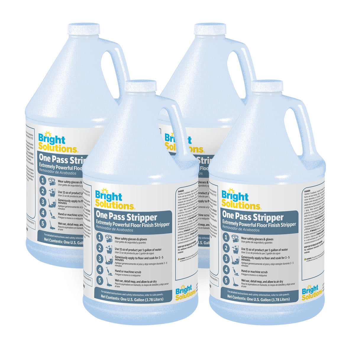 Bright Solutions® 'One Pass Stripper' Extremely Powerful Floor Finish ...