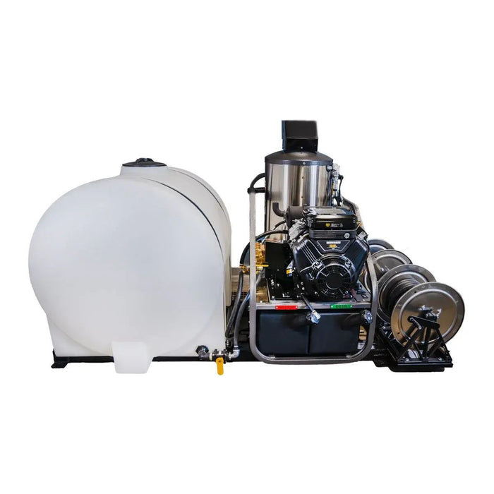 CleanFreak® 8.0 GPM Industrial Drain Jetter System Skid Mounted w/ Tank ...