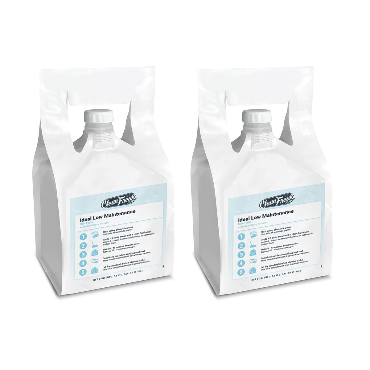 CleanFreak® 'Ideal Low Maintenance' Floor Finish (2.5 Gallon FlexMax ...