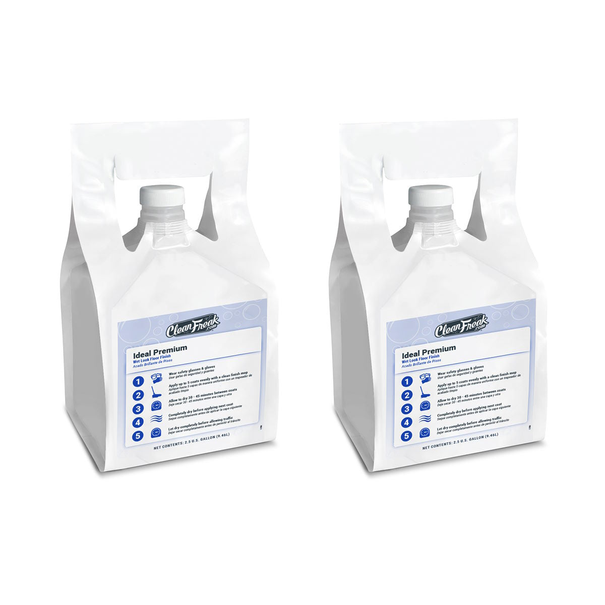 CleanFreak® 'Ideal Premium' Wet Look Floor Finish (2.5 Gallon FlexMax ...