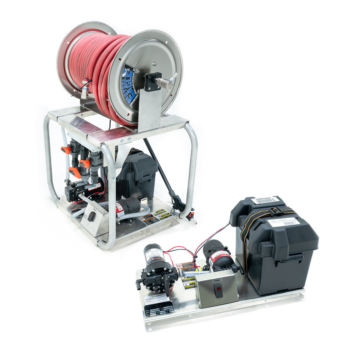 CleanFreak® 12 Volt Softwash System (100 PSI @ 5.3 GPM) w/ Remco Pump ...