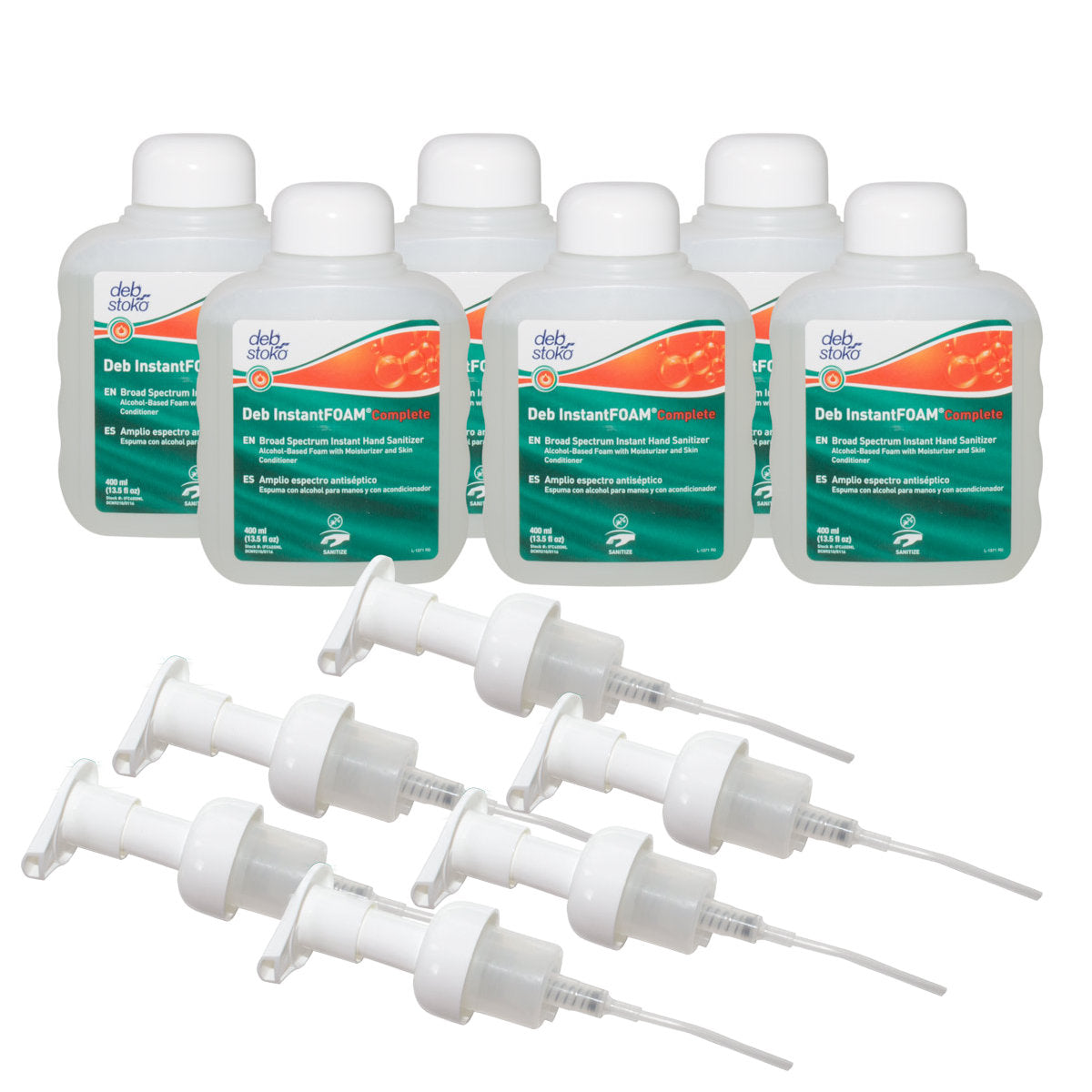 Deb InstantFOAM® Complete Hand Sanitizer (47 ml or 400 ml Pump Bottles ...