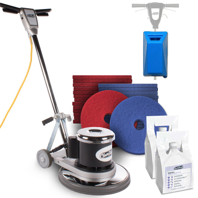 Commercial 17" Floor Buffer Cleaning Package — CleanFreak.com