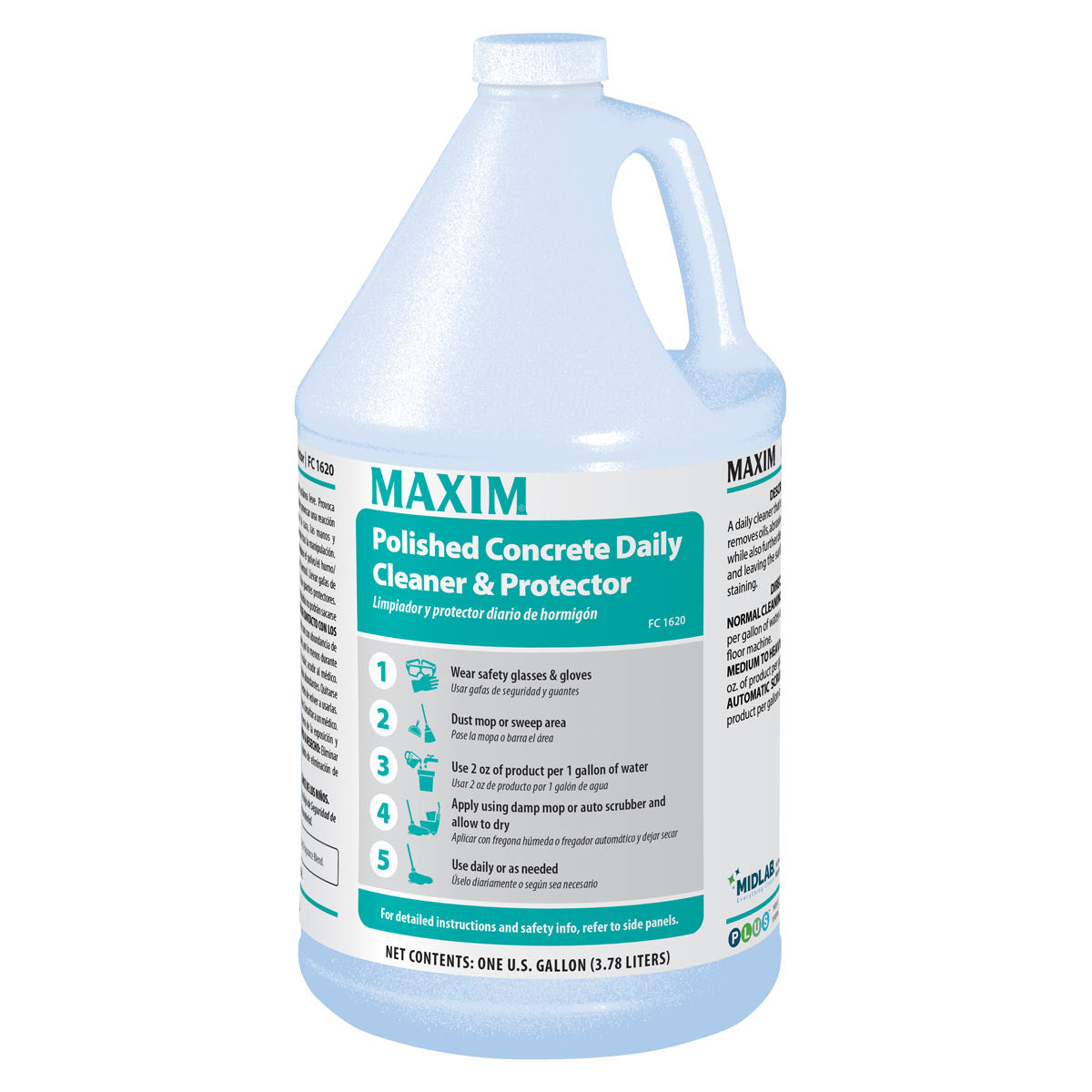 Maxim® Polished Concrete Daily Cleaner & Protector (1 Gallon Bottles ...