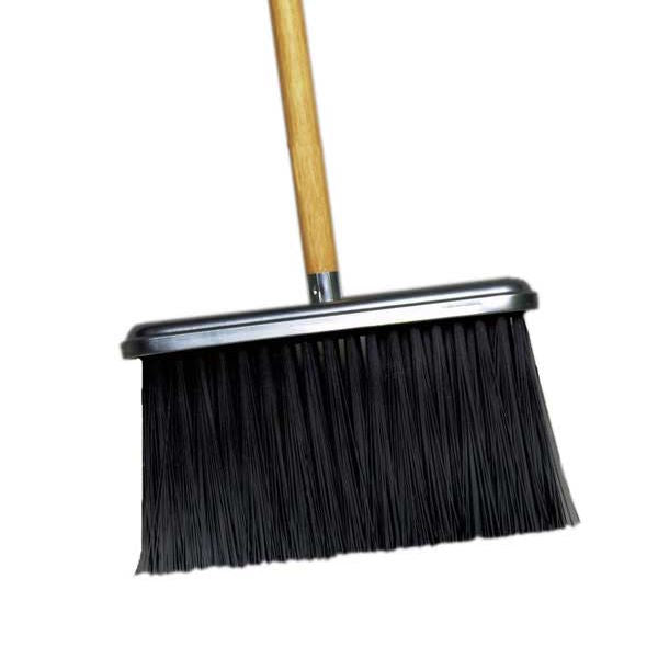 Milwaukee Dustless 11" Steel Back Upright Broom w/ Black Polypropylene ...