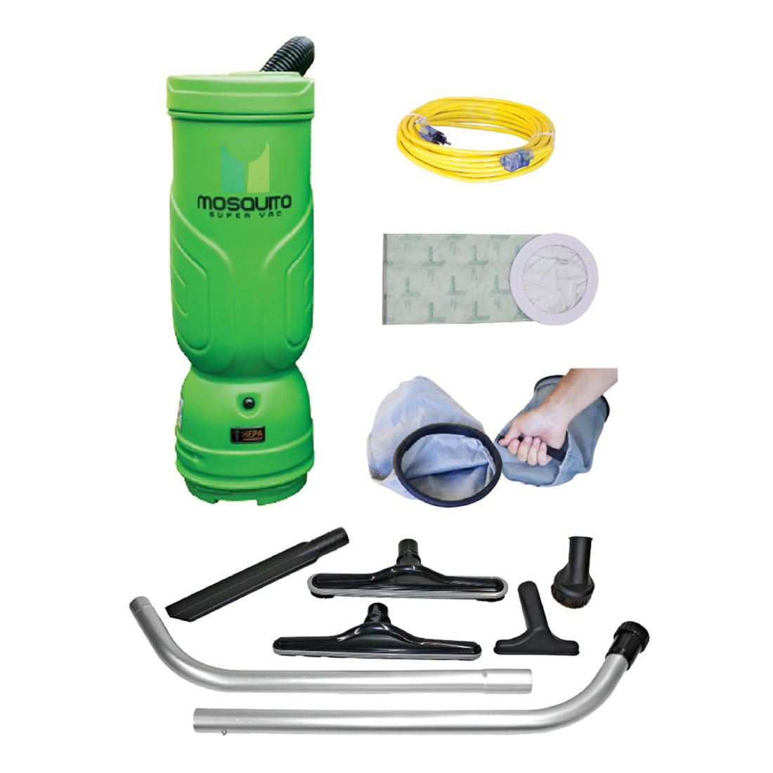 Mosquito™ 'Super Vac' 10 Quart HEPA Backpack Vacuum w/ Standard Tool ...