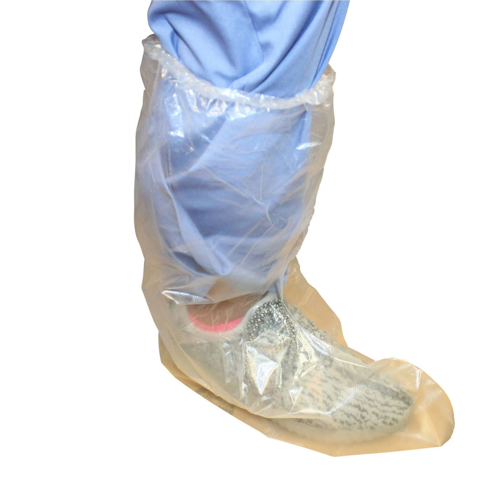 Safety Zone® 3 Mil Polyethylene Boot & Shoe Covers w/ Elastic Tops ...