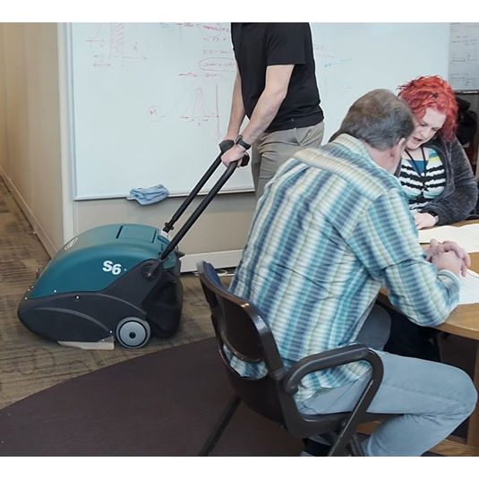 Tennant® S6 Battery Powered Walk-Behind Vacuum Sweeper — CleanFreak.com