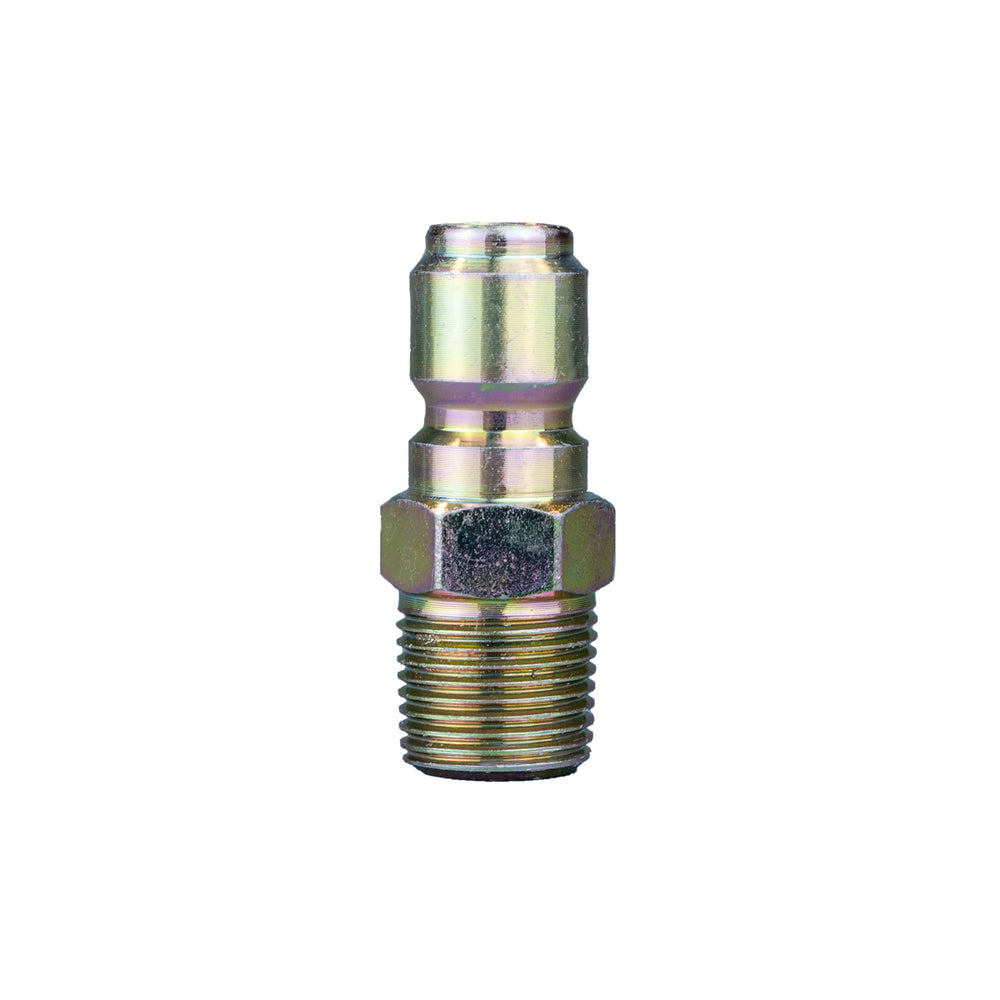 3/8" Legacy Zinc-Plated Steel Male Quick Connect Plug Coupler w/ Male ...