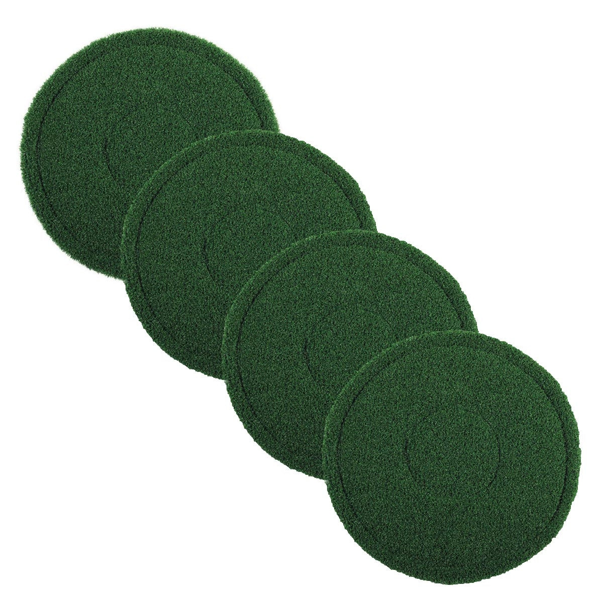 17" Green Extreme Grout Scrubbing Turf Pads for Floor Buffers - Case of ...
