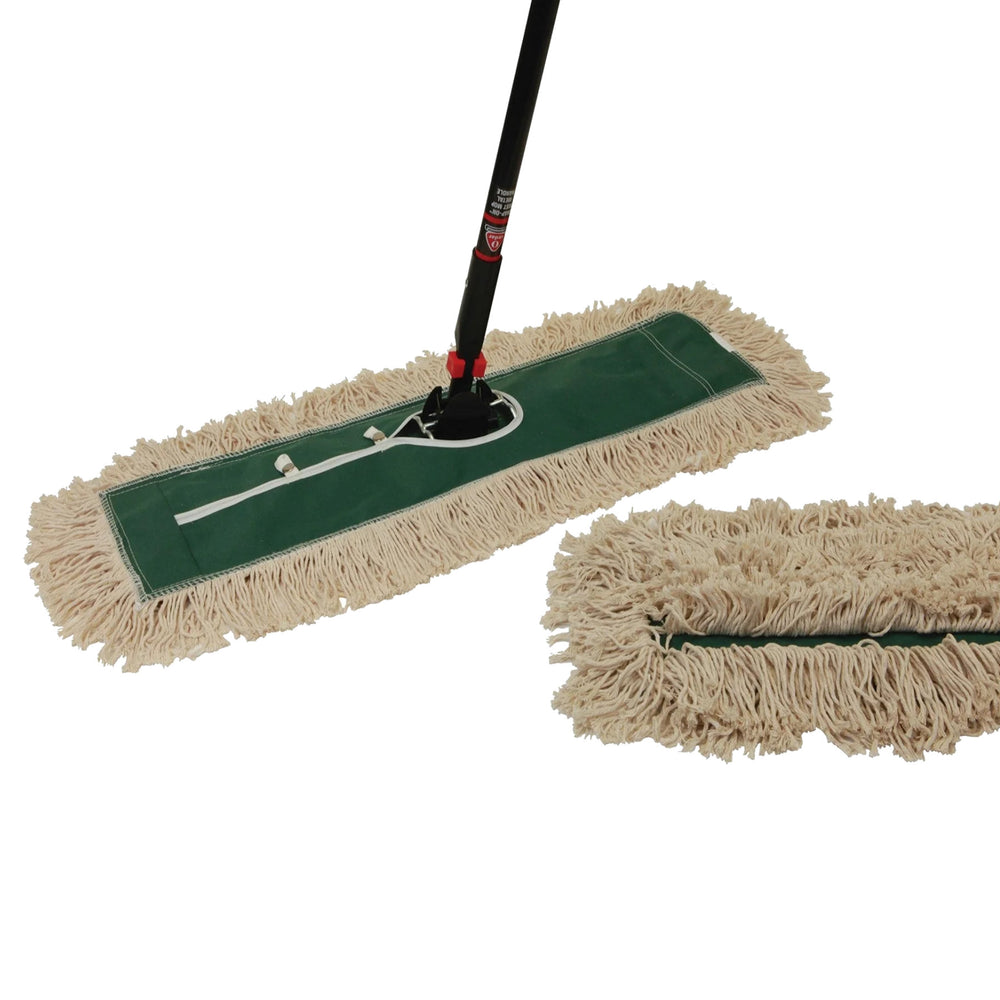 24" MaxiDust™ Cotton Cut-End Dry Dust Mop Kits (Includes 4 Mops, Frames ...