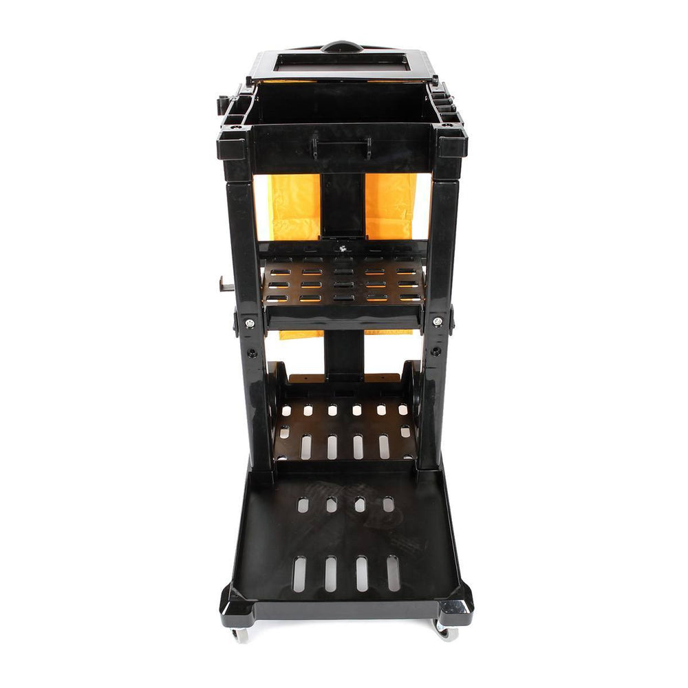 O'Cedar® 3 Shelf Janitor Cleaning Cart (#96980) - Black — CleanFreak.com