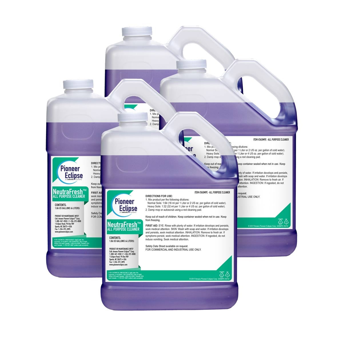 Pioneer Eclipse #345MP Neutra Fresh™ Floor Cleaner (1 Gallon Bottles ...
