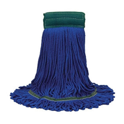 MaxiPlus® Microfiber Blue Wet Mops w/ 5" Wide Band (Size: Large ...