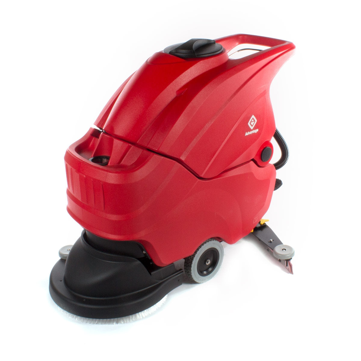 Advantage 20" Red Automatic Floor Scrubber (Battery Powered) w/ Scrub ...
