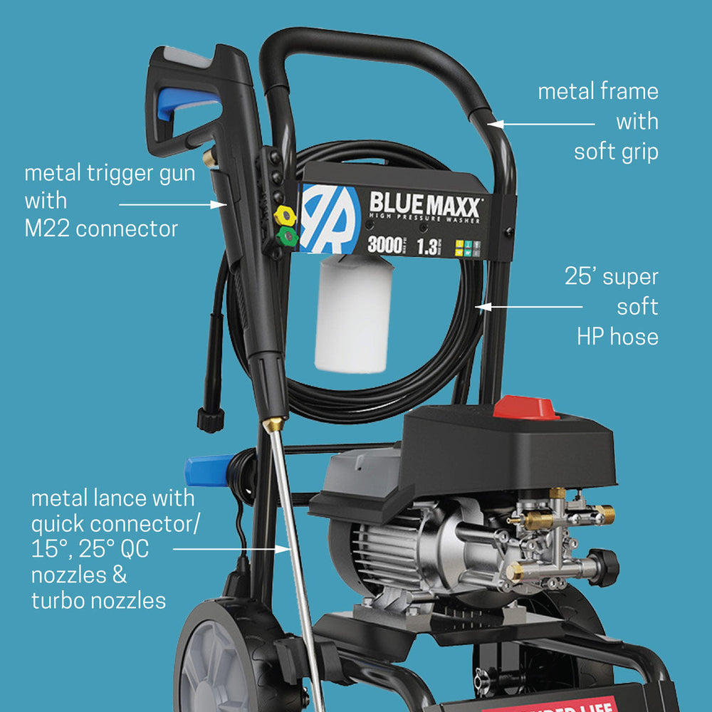 AR Blue Clean® #BM3000 Blue Maxx 3000 Cart Mounted Pressure Washer ...