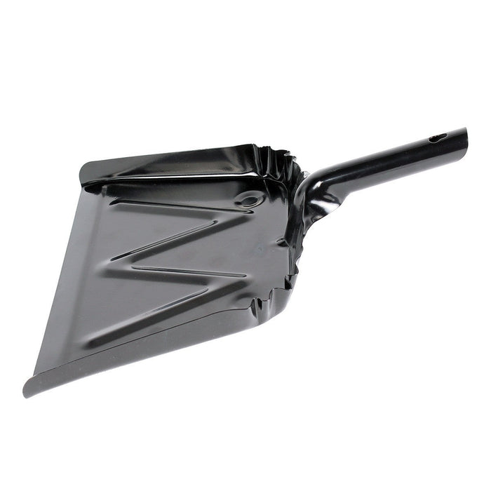 Boardwalk® Black Heavy Duty 12" Metal Dust Pan — CleanFreak.com