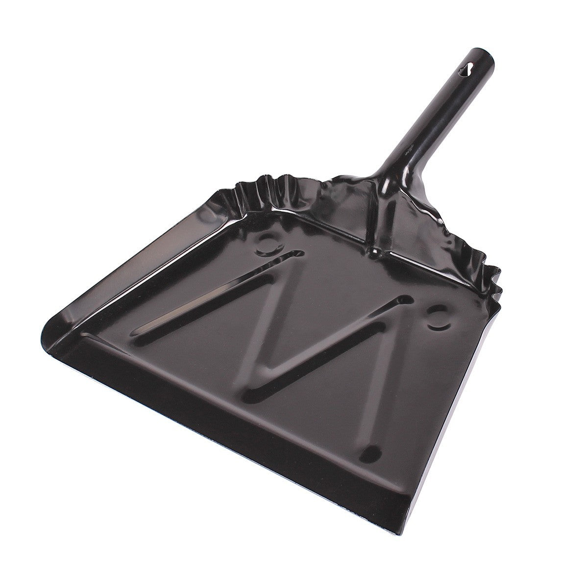 Boardwalk® Black Heavy Duty 12" Metal Dust Pan — CleanFreak.com