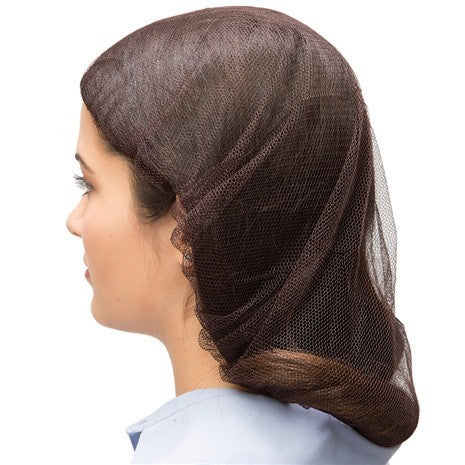 Brown Nylon Hair Nets (22" & 28" Sizes) - Case of 1440 — CleanFreak.com
