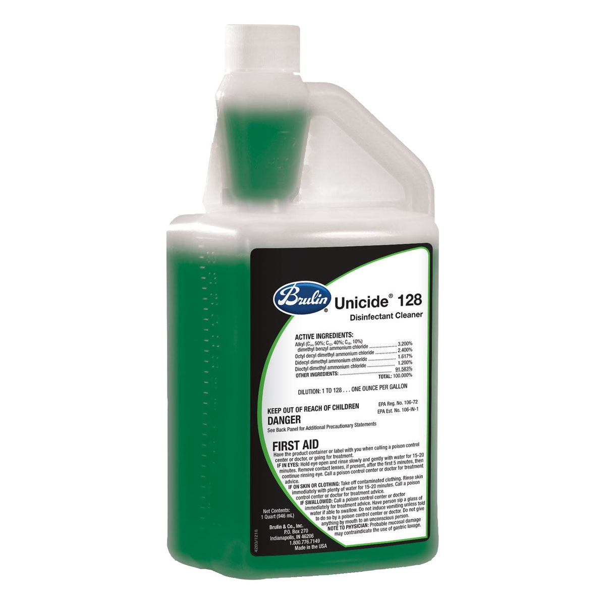 Brulin® Unicide 128™ Concentrated Disinfectant Cleaner (32 oz Bottles ...