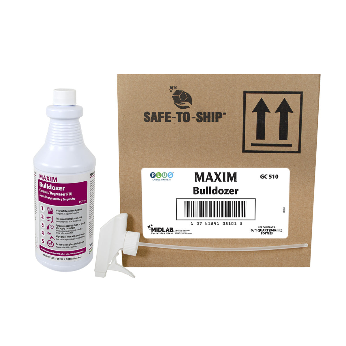 Maxim® ‘Bulldozer’ Cleaner & Degreaser RTU, #051000-86 (32 oz Spray ...