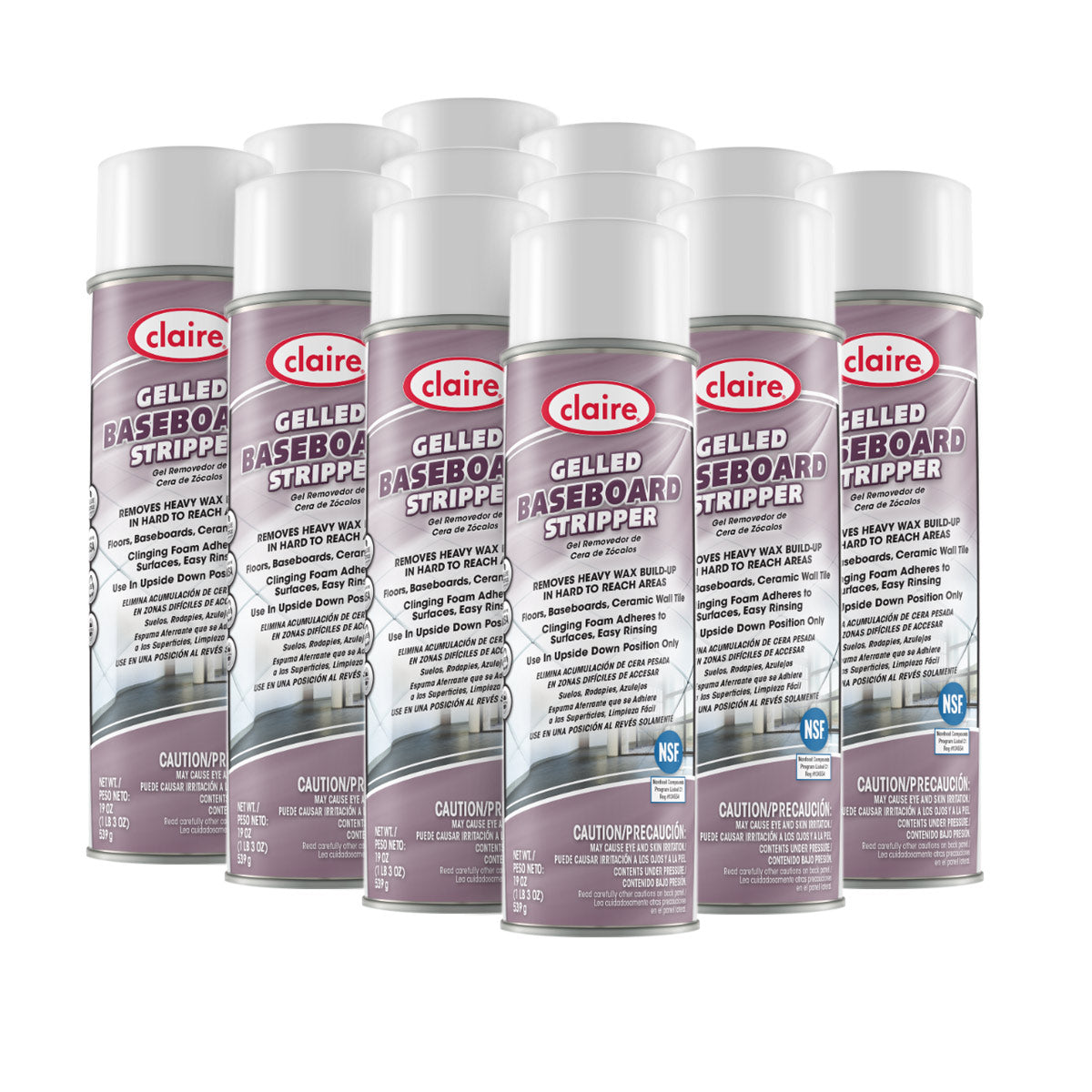 Claire® #CL859 Gelled Baseboard Stripper (19 oz Aerosol Cans) - Case of ...