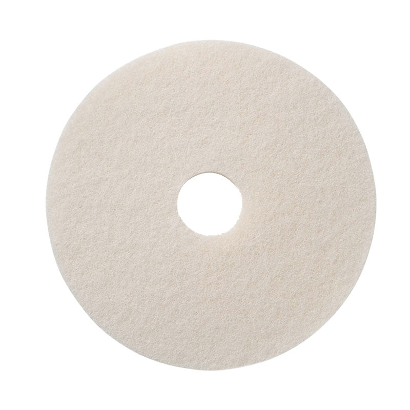 20" White Floor Buffer & Scrubber Polishing Pads - Case of 5 Pads ...