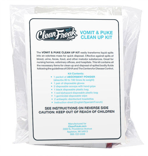 CleanFreak® Vomit & Puke Clean Up Kit - Single Use — CleanFreak.com