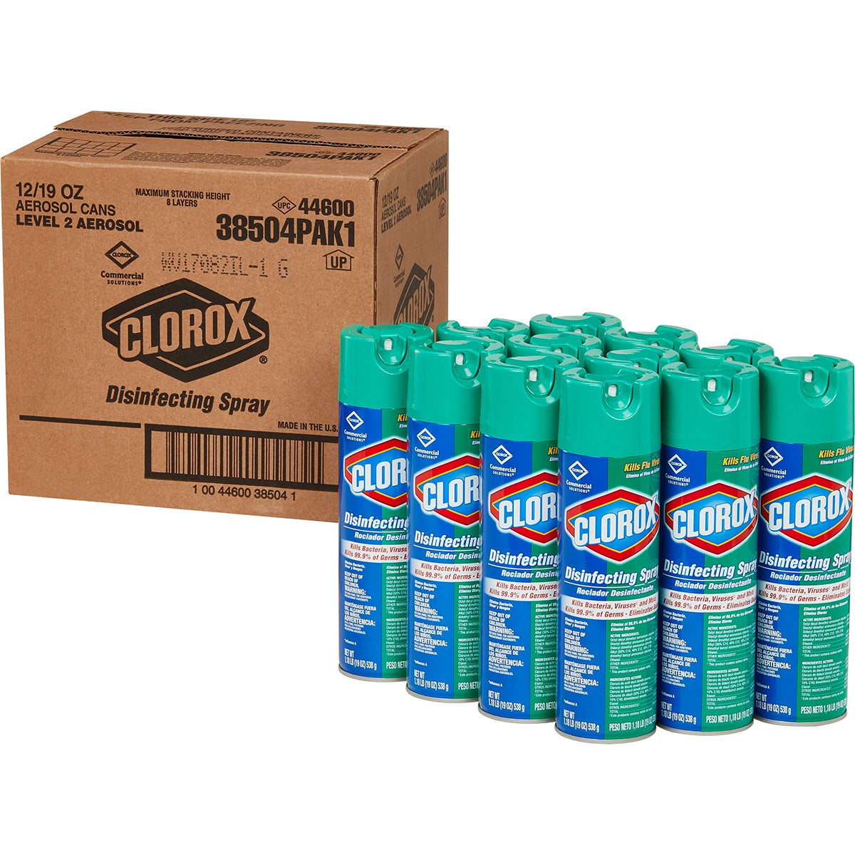 Clorox® Fresh Scent Disinfecting Spray #38504 (19 oz Aerosol Cans ...