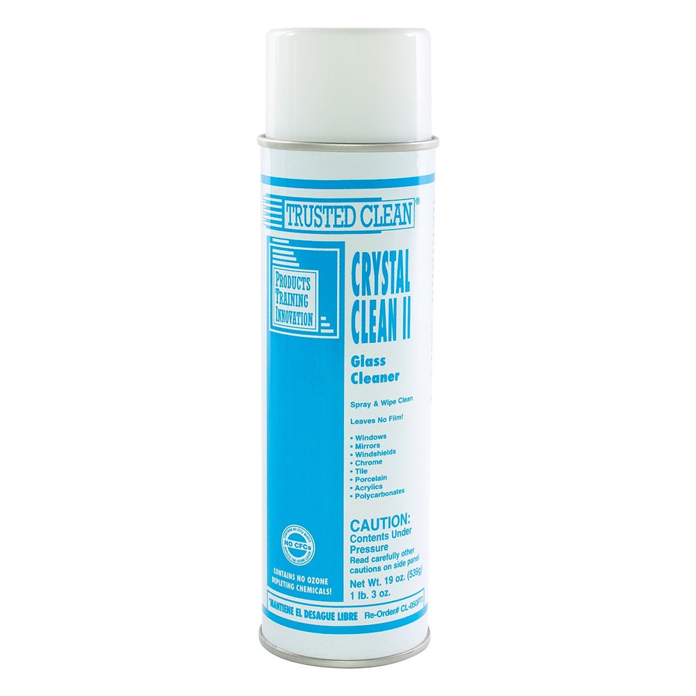 Trusted Clean 'Crystal Clean II' Aerosol Glass Cleaner - 12 Cans per ...