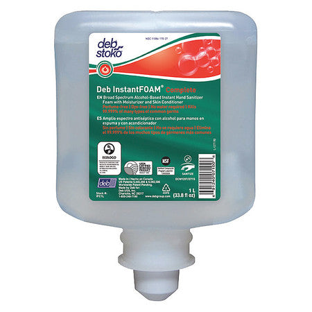 Deb® InstantFOAM™ Complete Hand Sanitizer #IFC1L (80% Alcohol | 1 Liter ...