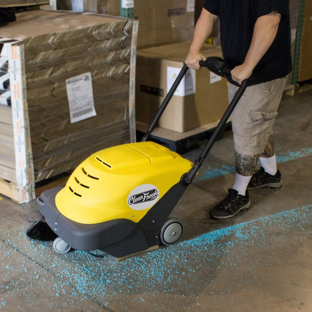 CleanFreak® 'EasySweep' Warehouse Floor Vacuum Sweeper — CleanFreak.com
