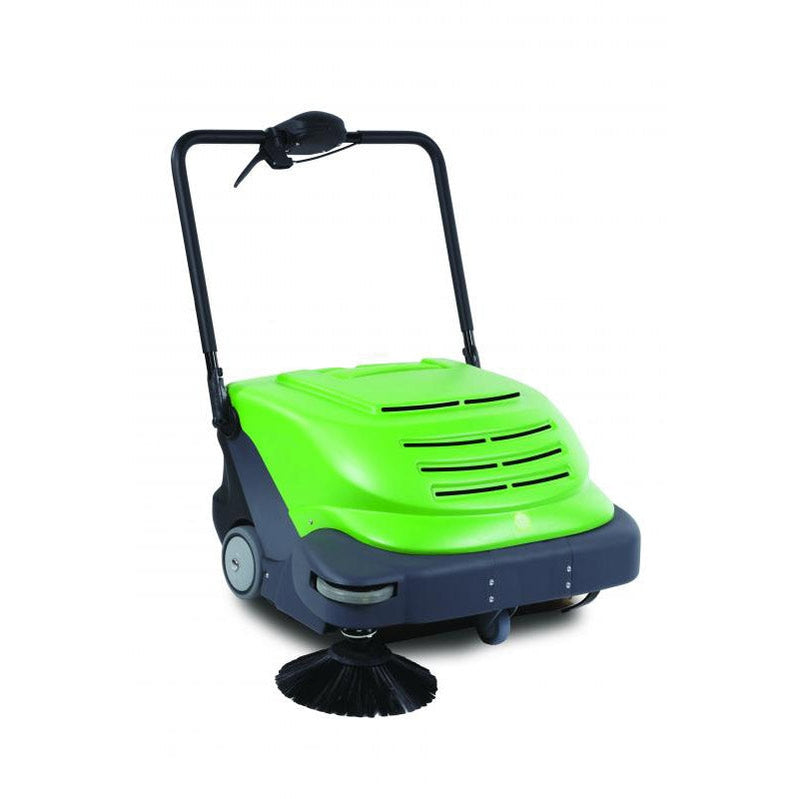 Industrial Push Sweepers: Walk Behind Sweeping Machines — CleanFreak.com