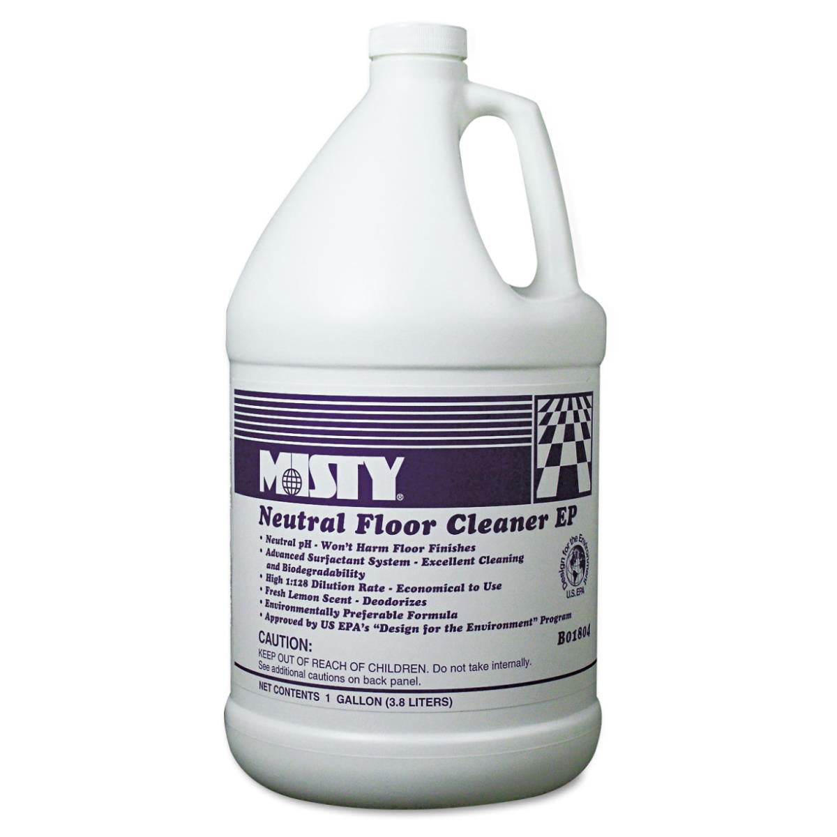 Misty® Neutral Floor Cleaner EP (1 Gallon Bottles) - Case of 4 ...