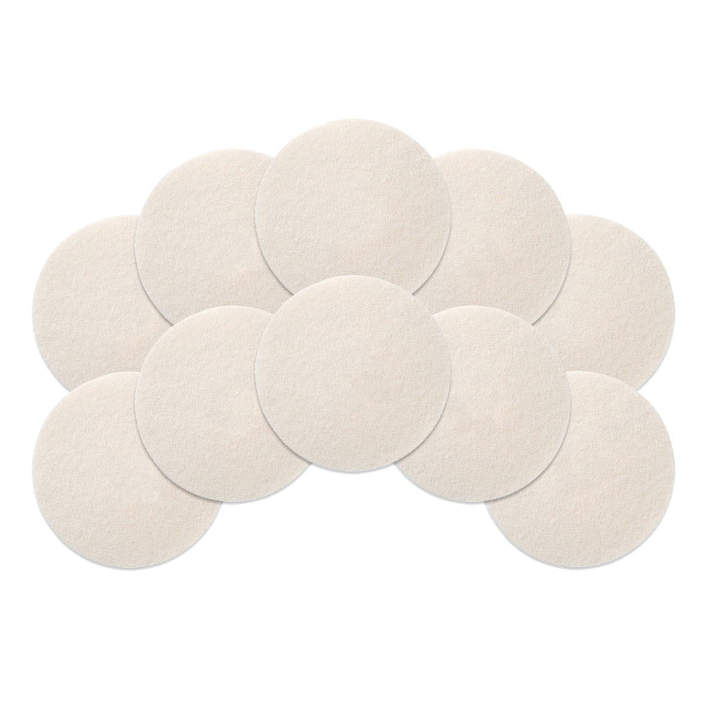 8" White Floor Buffing & Polishing Pads - Case of 10 — CleanFreak.com
