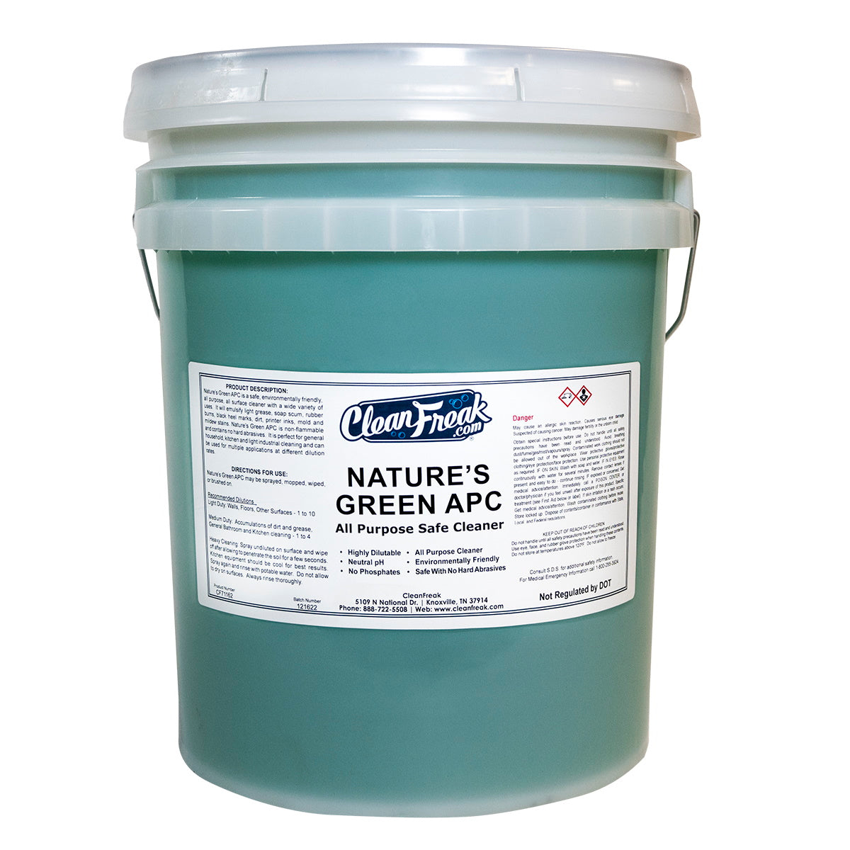 CleanFreak® 'Nature's Green APC' All Purpose Cleaner (5 Gallon Pail ...