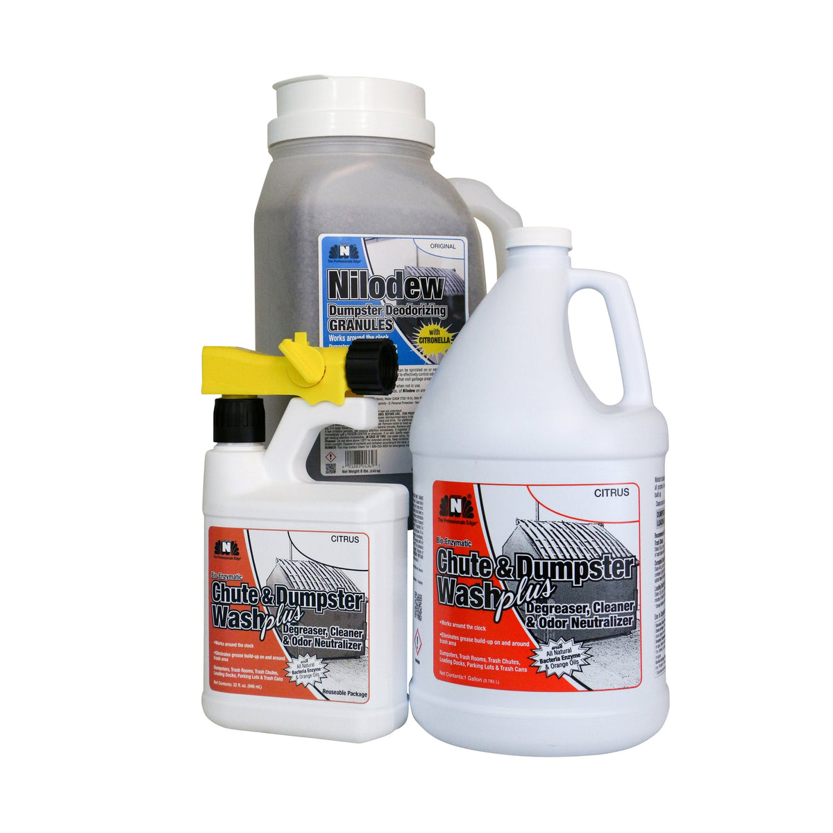 Nilodor® Chute & Dumpster Wash PLUS Deodorizing Kit (DMPFDKIT ...