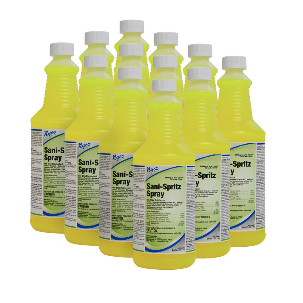Nyco® 'Sani-Spritz' One-Step Disinfectant Spray (32 oz Bottles) - Case ...