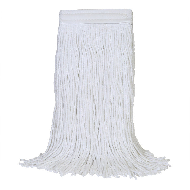 MaxiRayon™ Rayon & Synthetic Blend White Choice Wet Mops w/ 1.25 ...