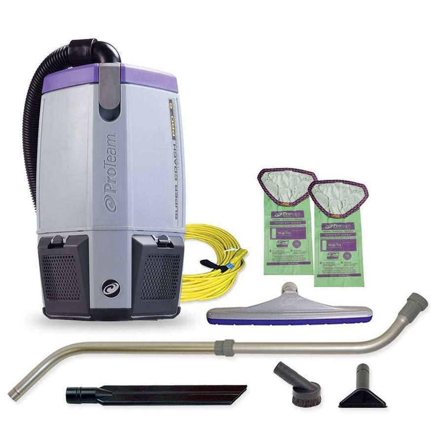 ProTeam® Super Coach Pro 6 Qt. Backpack Vacuum — CleanFreak.com
