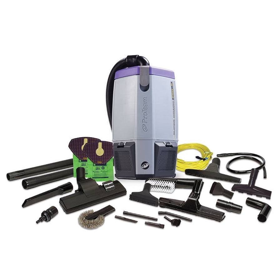 ProTeam® Super Coach Pro 6 Qt. Backpack Vacuum — CleanFreak.com