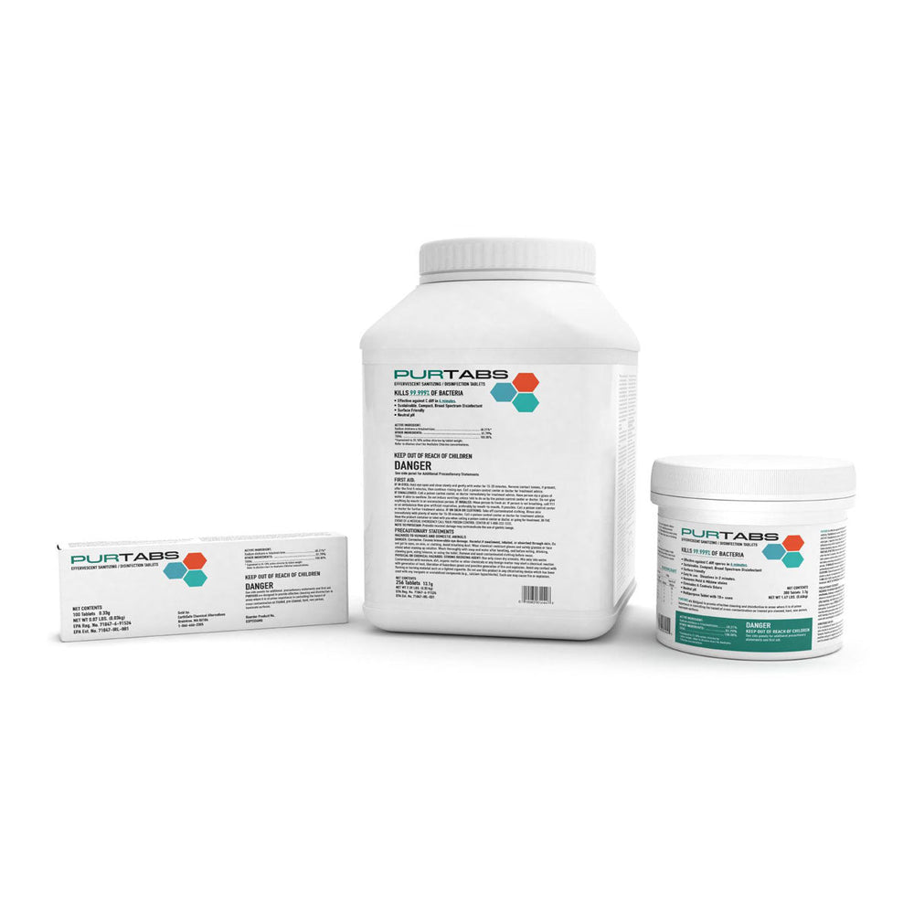 EvaClean™ PurTabs Effervescent Sanitizing & Disinfection Tablets (334mg ...