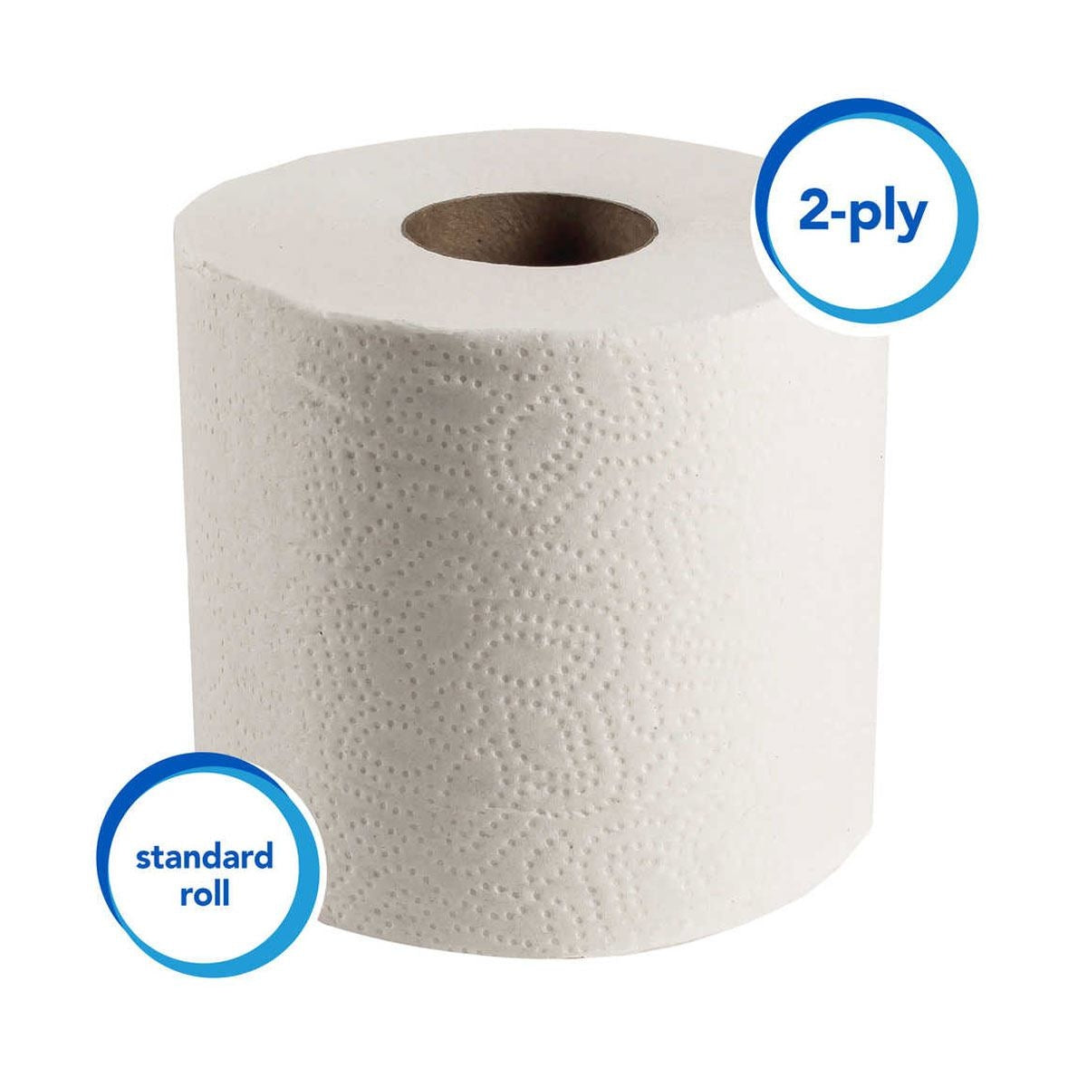 Scott® #04460 Essential 2-Ply Toilet Paper (4.1" x 4.0" | 550 Sheets ...