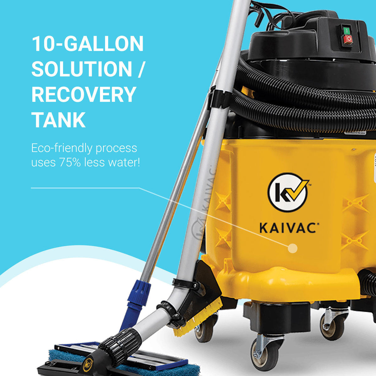Kaivac® UniVac® Portable Food Service Floor Cleaning Machine (Corded or ...