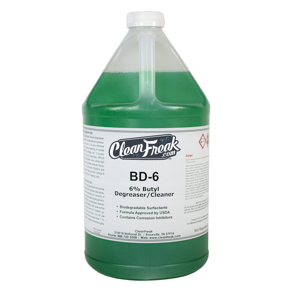 CleanFreak® ‘BD-6’ 6% Butyl Degreaser & Cleaner (1 Gallon Bottles ...