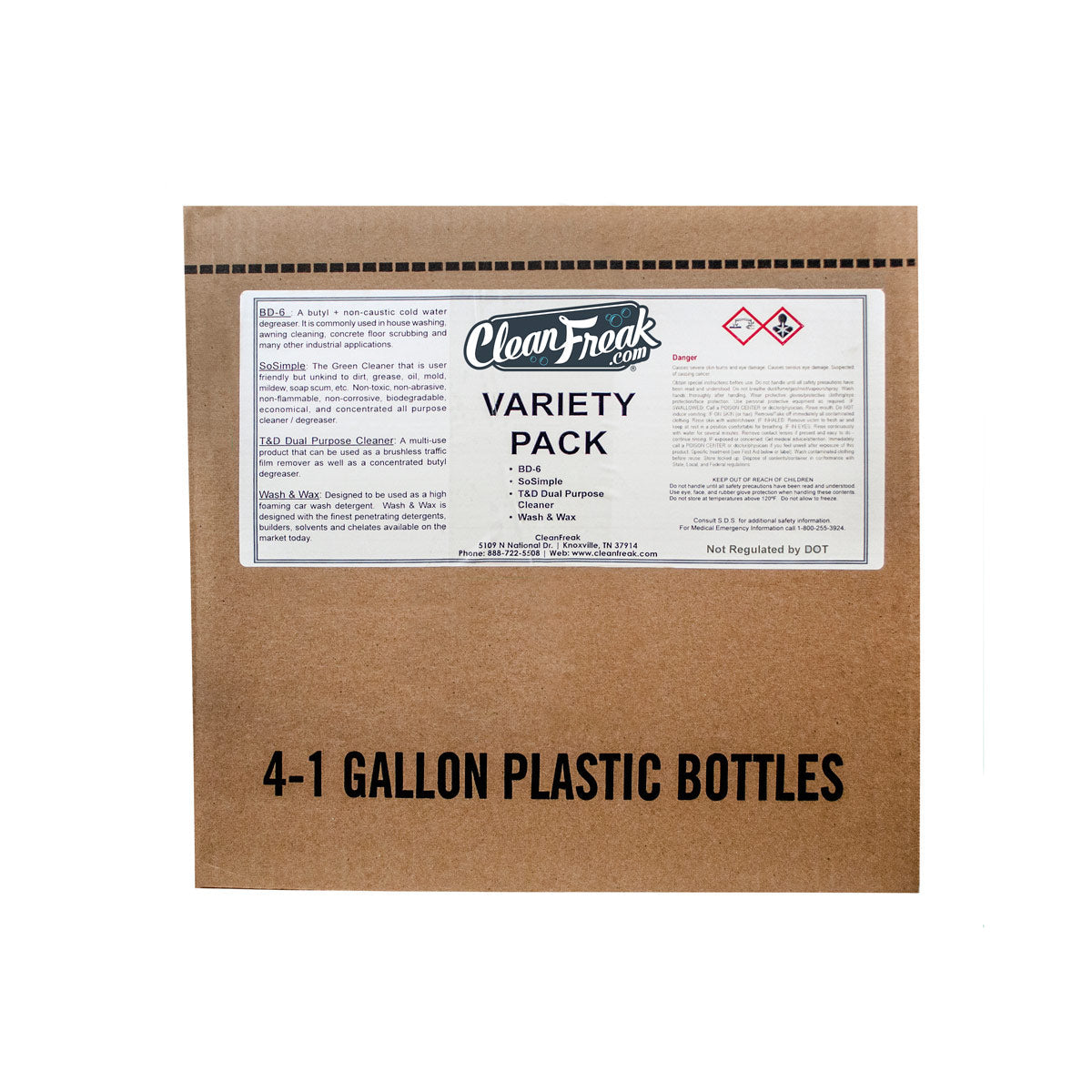 CleanFreak® Pressure Washer Chemical Variety Pack (4 Different Gallon ...