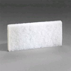 4.5" x 10" White Handheld Utility Scrub Pads - Case of 20 — CleanFreak.com